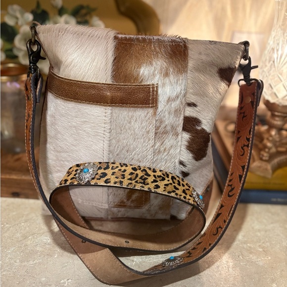 Myra Bag | Bags | Myra Bag Western Boho Crossbody Leather Real Cowhide ...